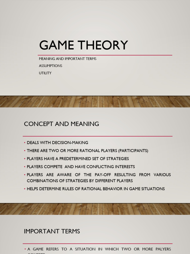 Game Theory | PDF | Game Theory | Gaming