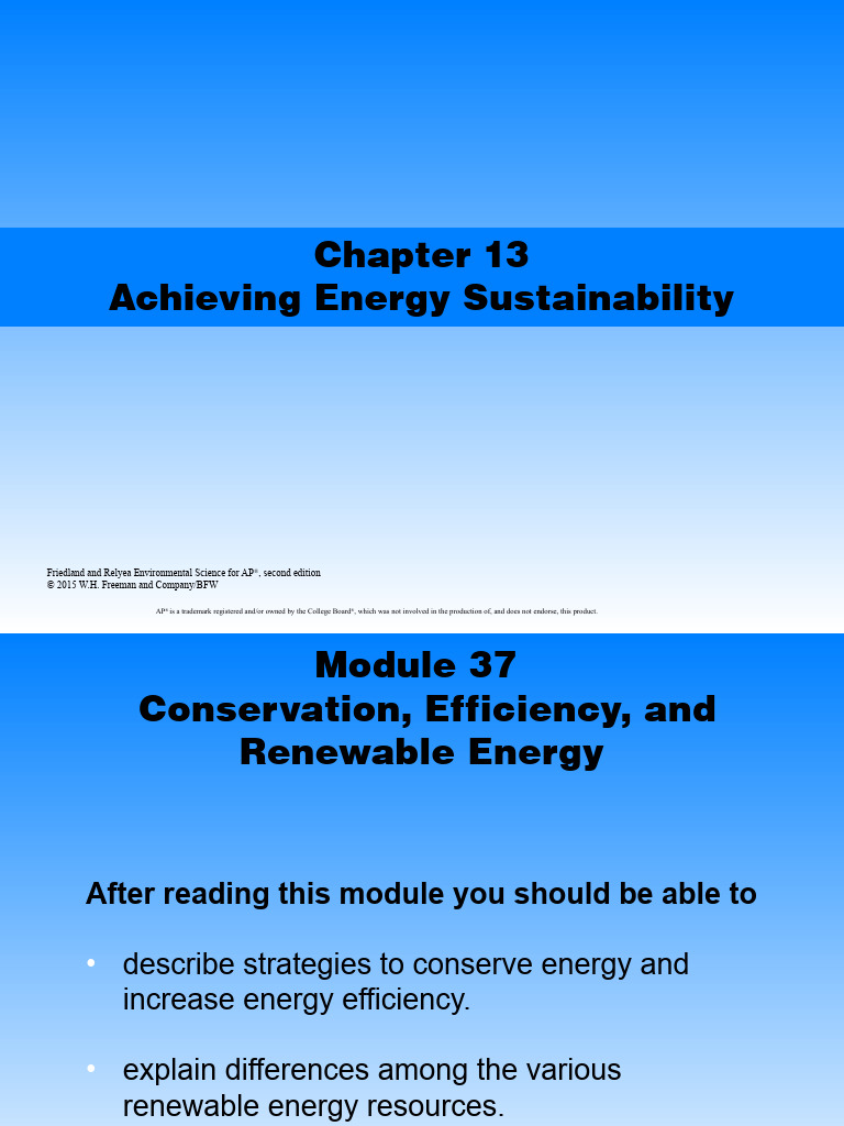 APES 2e TRM CH 13 PPT Presentation 13 | PDF | Wind Power | Solar Energy