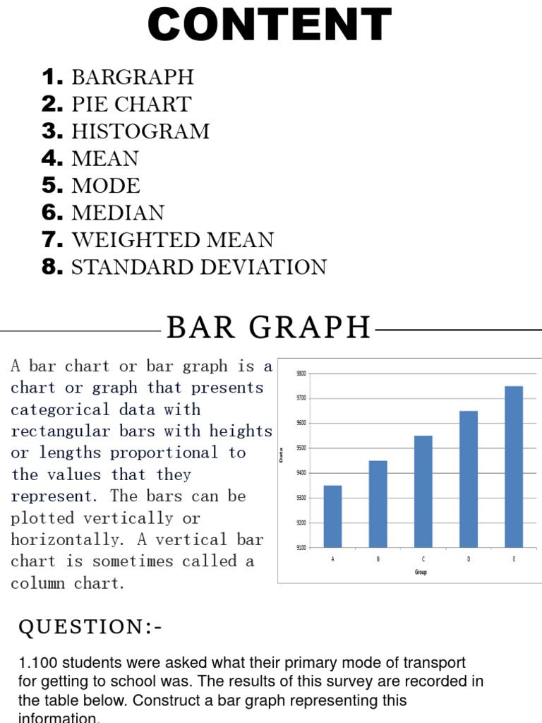 Data Visualization and Statistics Guide | PDF | Mean | Histogram