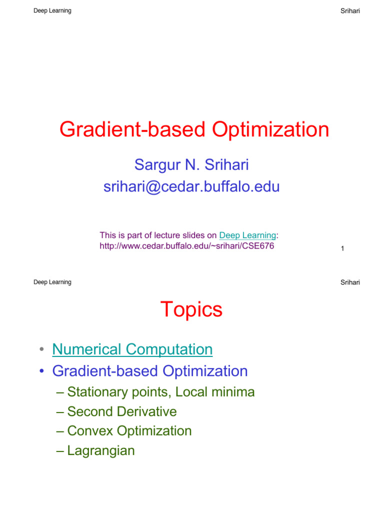 4.2 Gradient-Based Optimization | PDF | Mathematical Optimization | Derivative
