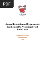 Nutritional Labelling GSO 2233 2021 EN5 Sep23 | PDF | Nutrition Facts ...