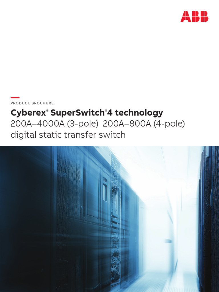 Cyberex SuperSwitch 4 | PDF | Reliability Engineering | Data Center