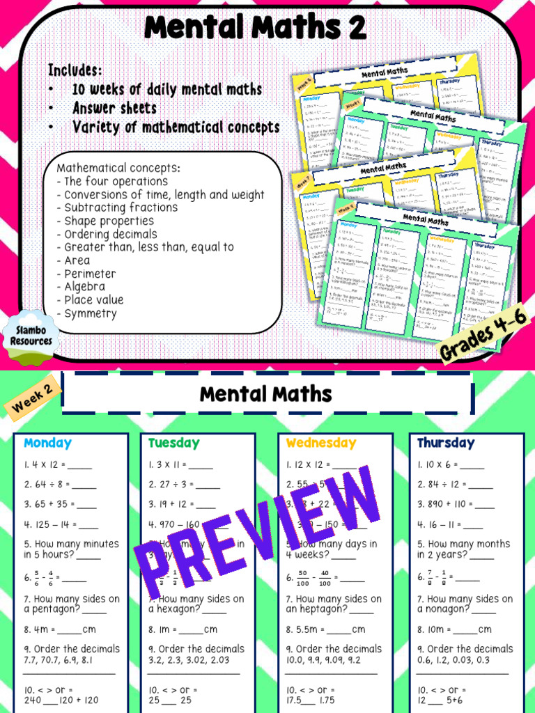 Mental Maths 2 Preview 1 | PDF | Convex Geometry | Elementary Geometry