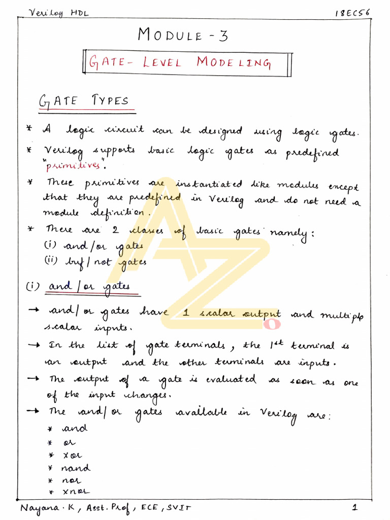 Verilog Mod3@Azdocuments - in | PDF