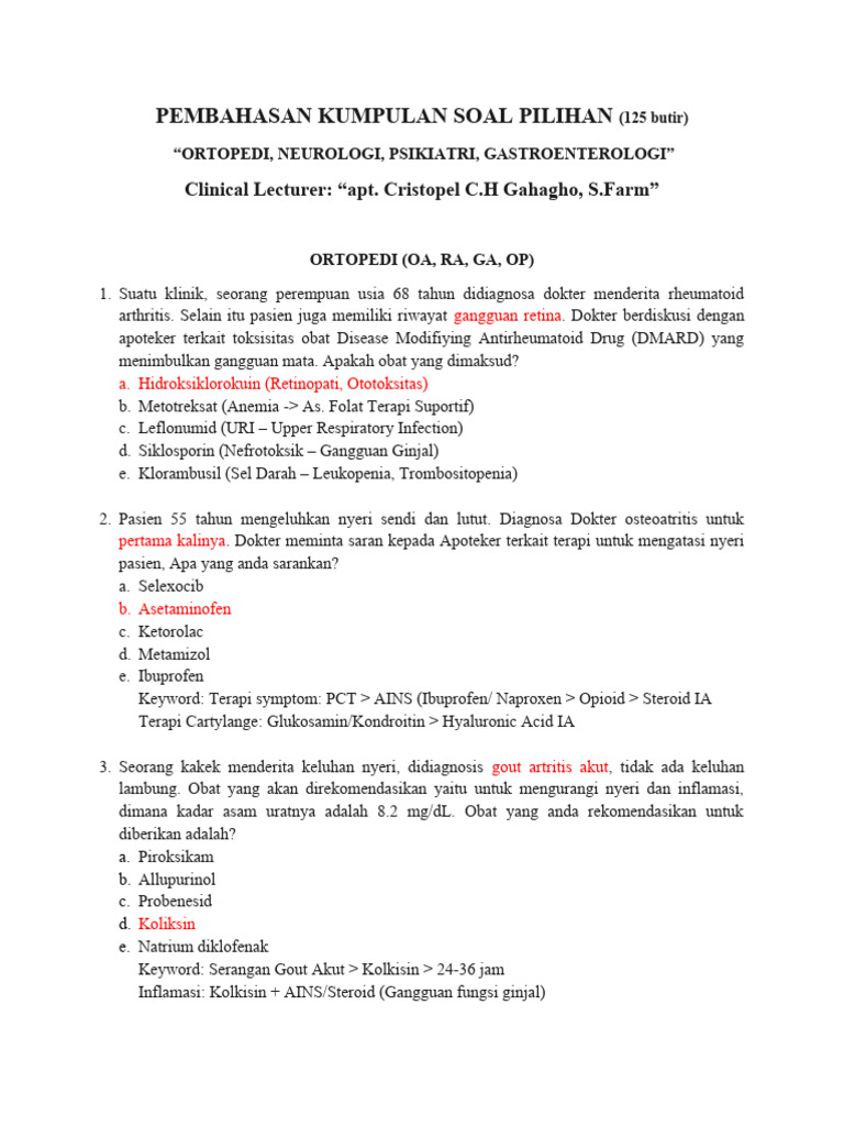 Bahasan Soal Batch XII SiapUKAI | PDF