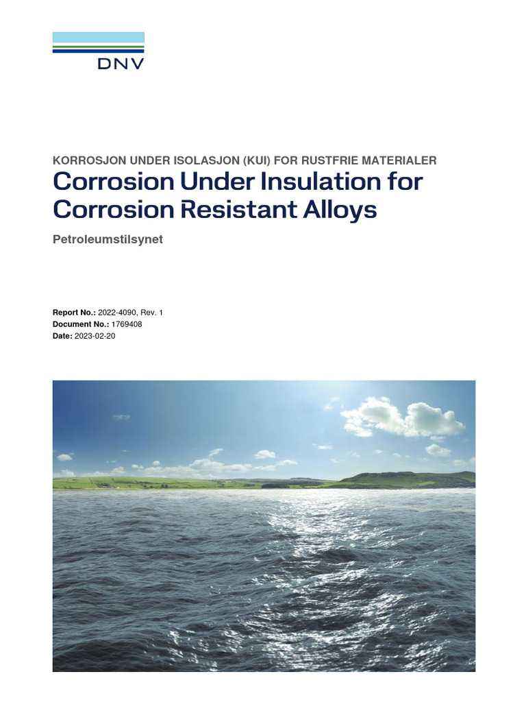 Corrosion under insulation for corrosion resistant alloys | PDF ...