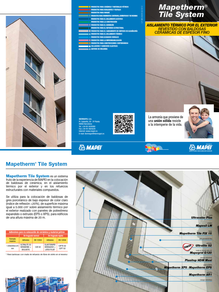 Aislamiento Termico Por El Exterior Revestido Con Baldosas Ceramicas de Espesor Fino Mapetherm ...