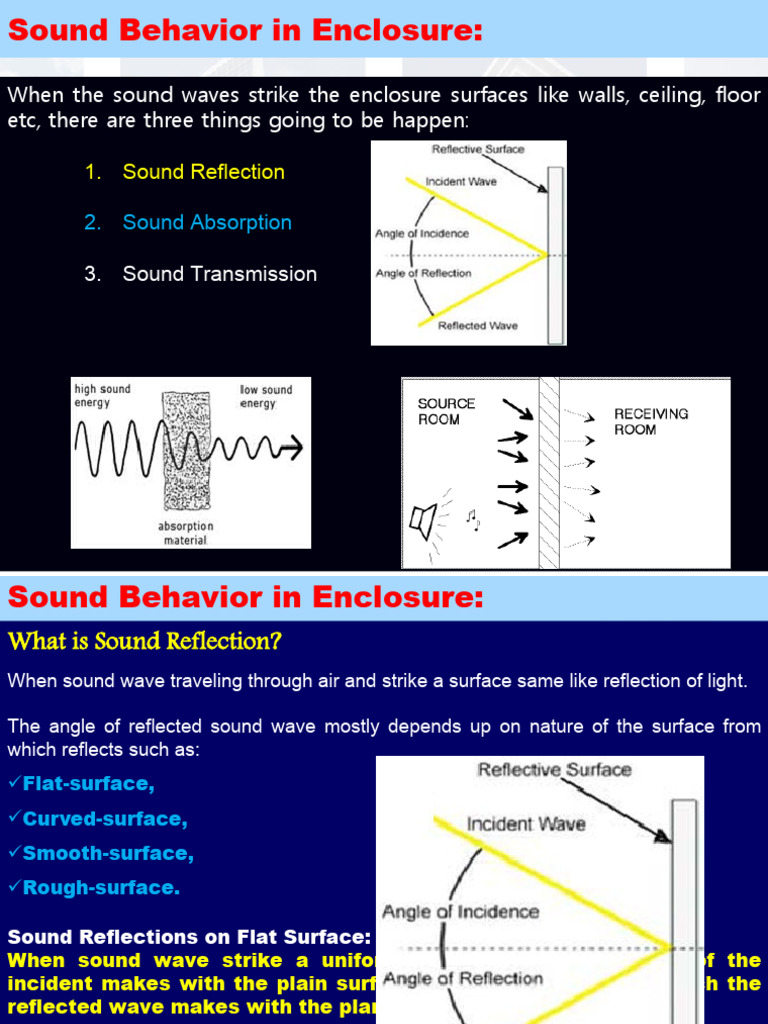 Behavior of Sound-3 | PDF | Reflection (Physics) | Acoustics
