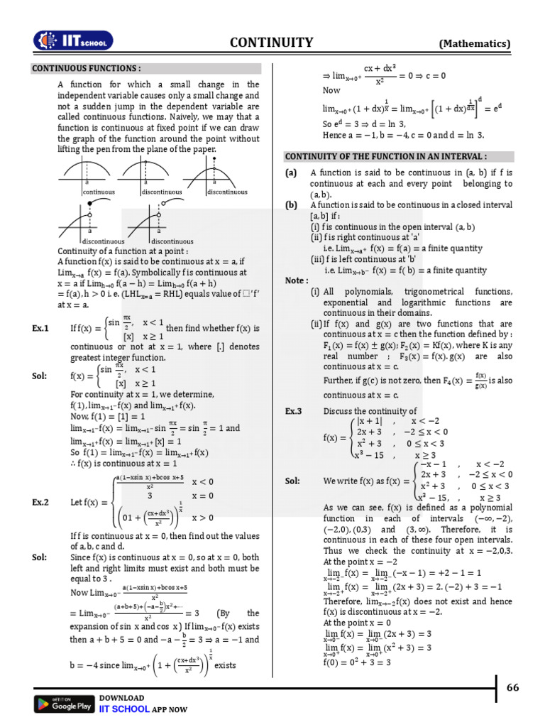 sheet-01-continuity-pdf-function-mathematics-continuous