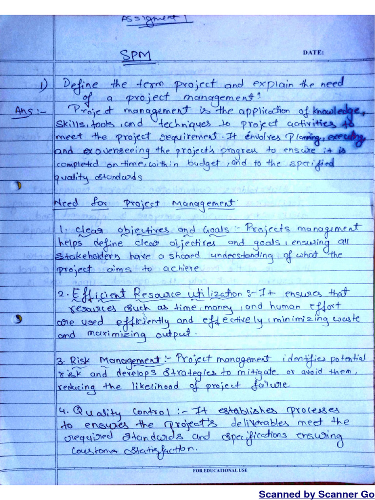 SPM KI CKM Assignment 1 | PDF