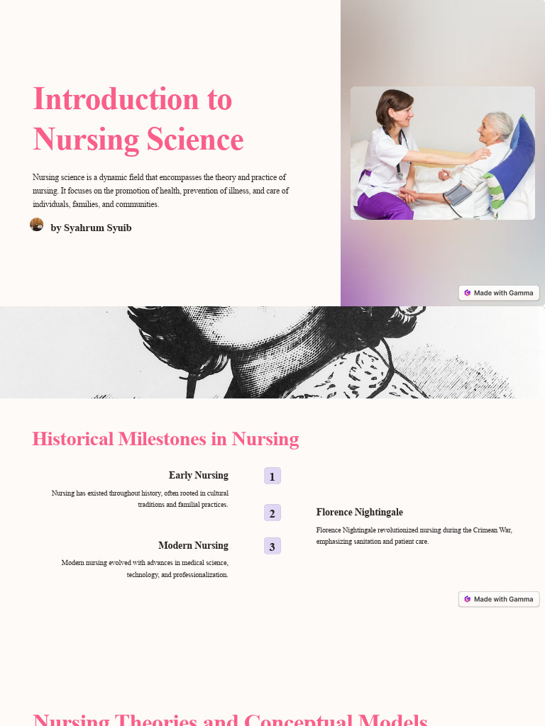 1c. Introduction To Nursing Science | PDF | Nursing | Health Care
