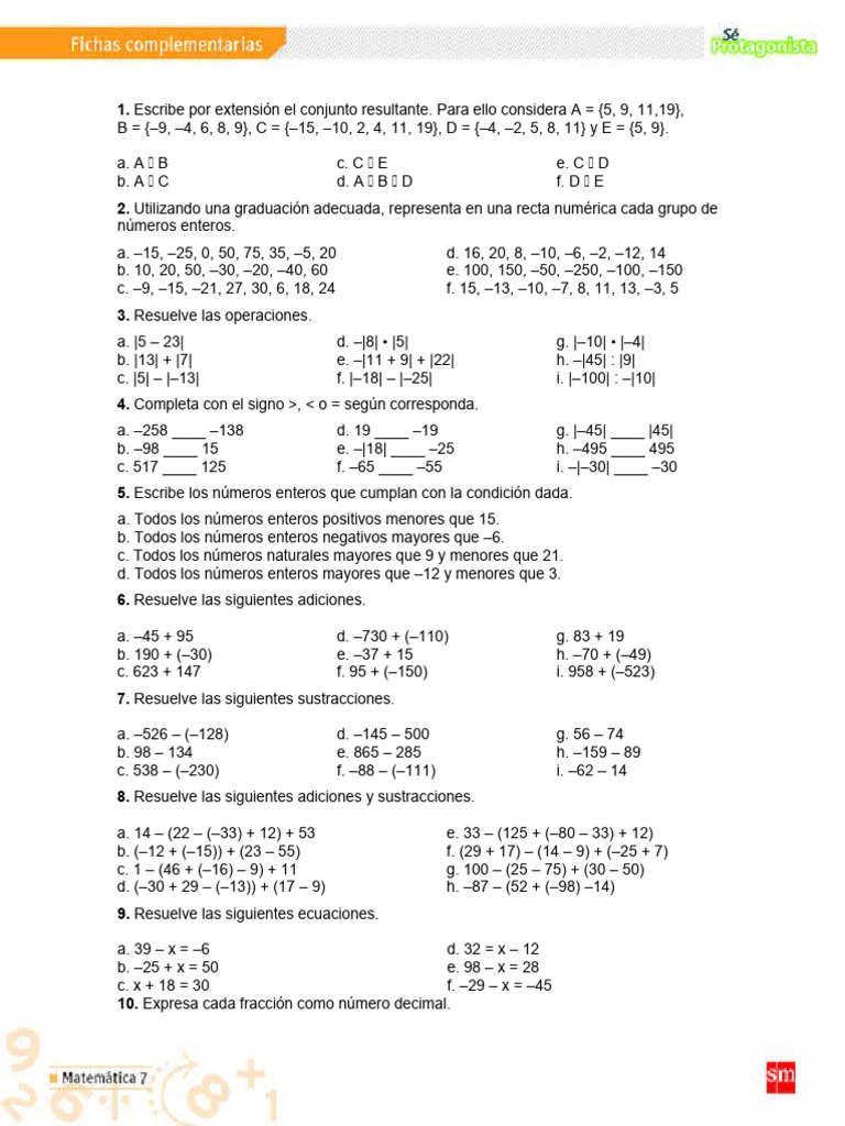 Ficha Complementaria 1 | PDF