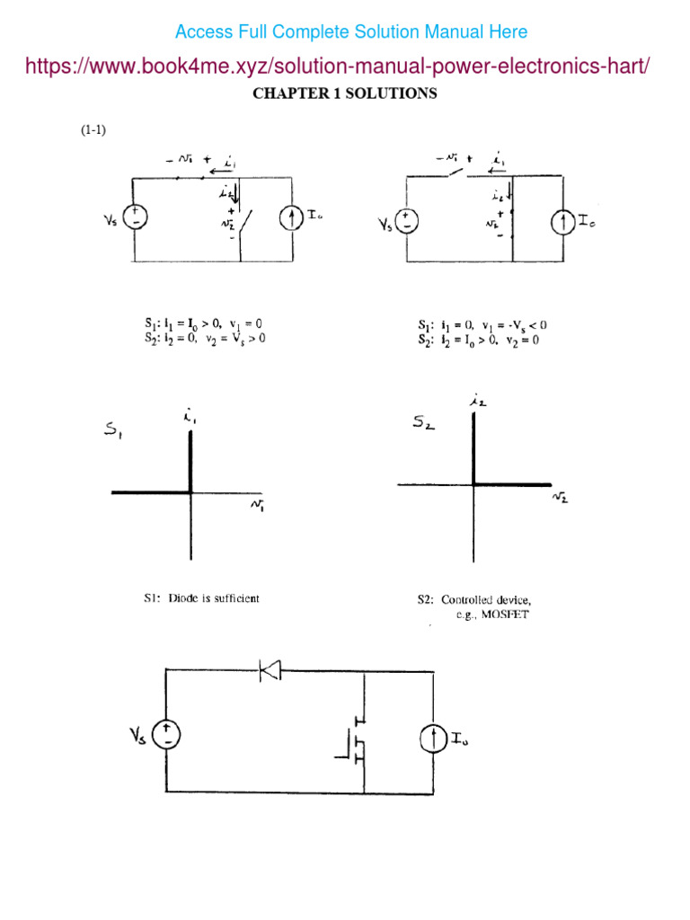 Solution Manual Power Electronics Daniel Hart 5 PDF Free | PDF | Electricity | Power (Physics)