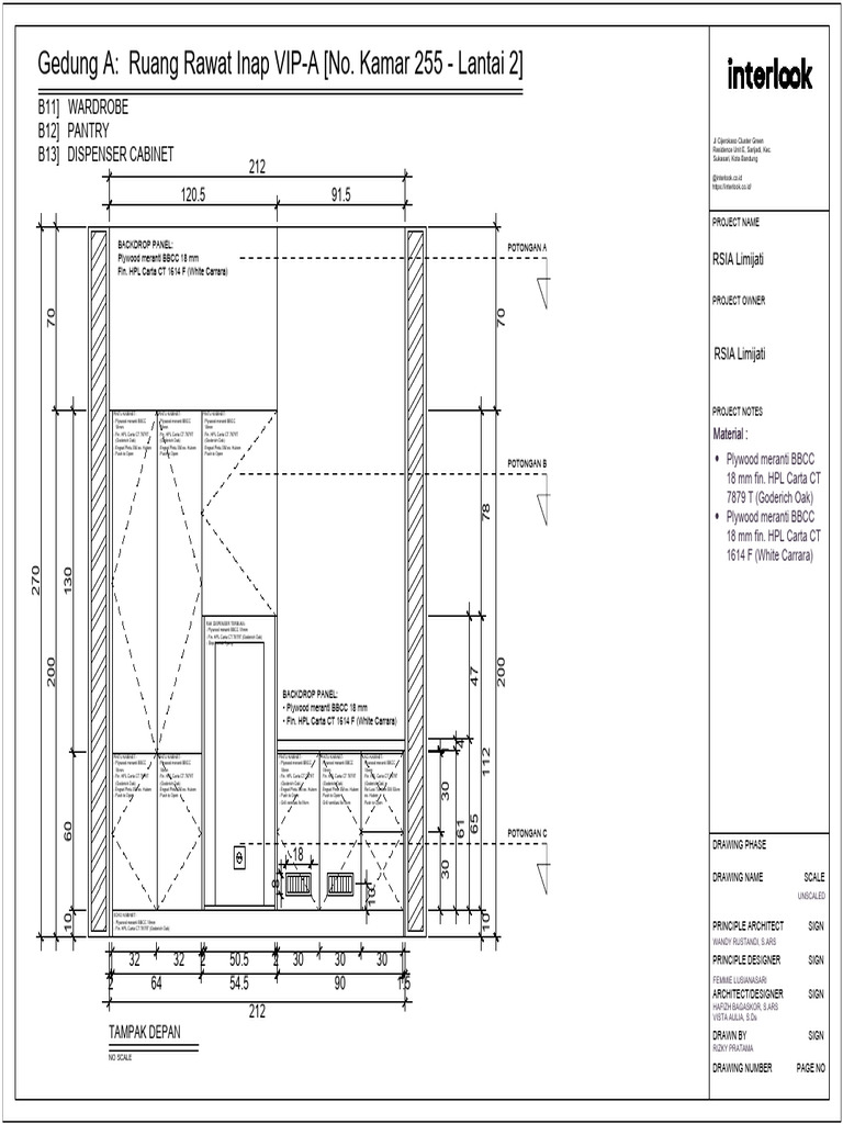REVISI DETAILING GK LIMIJATI-Model | PDF | Plywood | Wood Products
