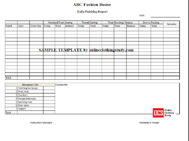 Finishing Report Format | PDF
