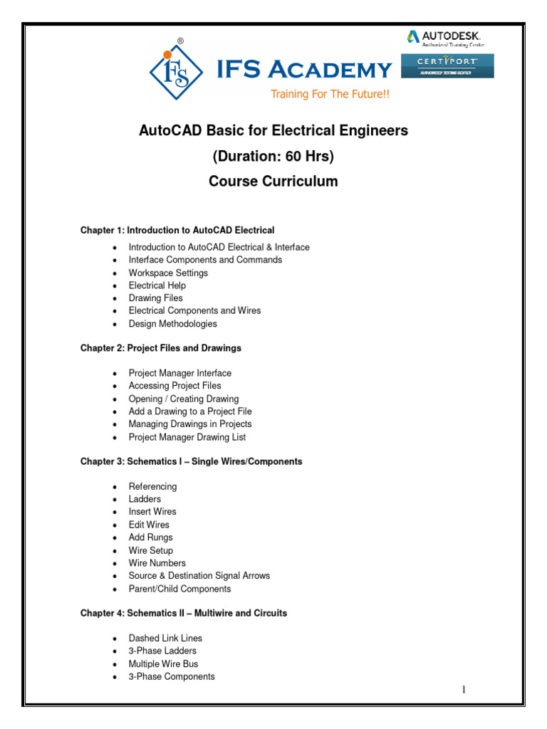 AutoCAD Basic For Electrical Engineers | PDF | Electrical Connector ...