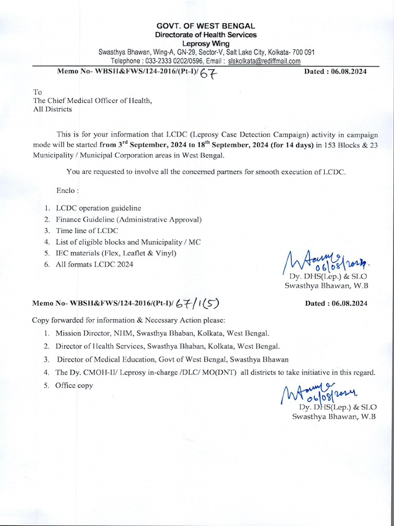 Leprosy Case Detection Campaign Lcdc From 3rd September To 18th September 2024 Pdf