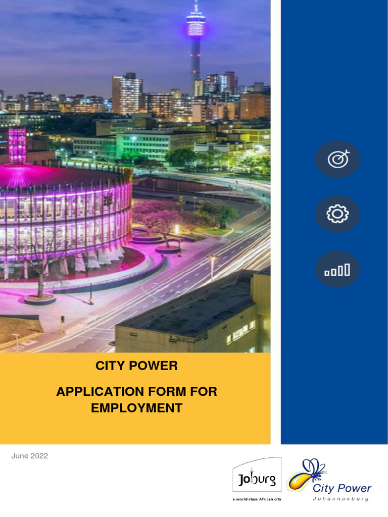 City Power Employment Application Form | PDF | Recruitment | Criminal ...
