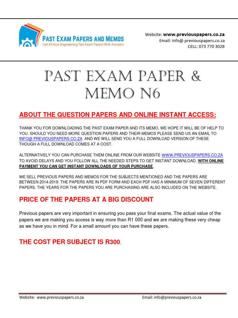 Free Mathematics N6 Question Memo Download | PDF | Area | Geometry