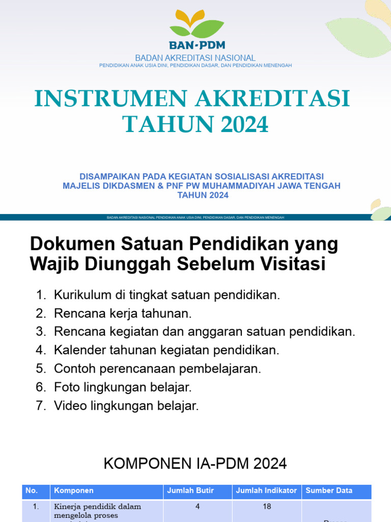 Instrumen Akreditasi 2024-2 | PDF | Karier & Perkembangan