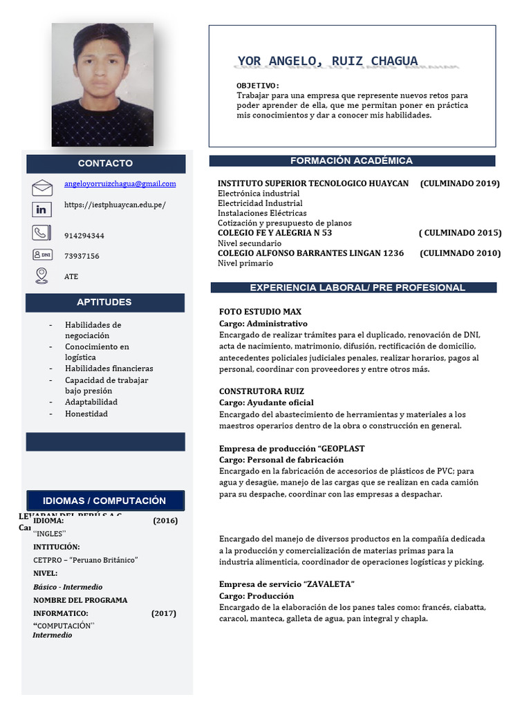 CV de Angelo | PDF