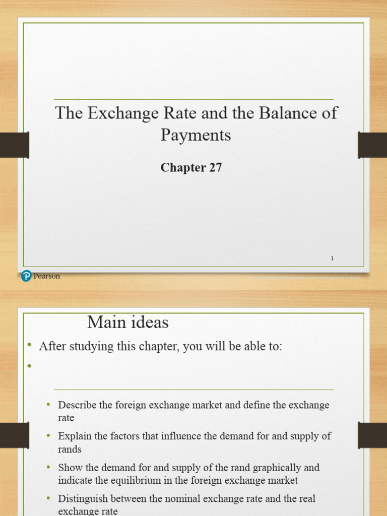 Chapter 27 Parkin PowerPoint | PDF | Exchange Rate | Foreign Exchange Market