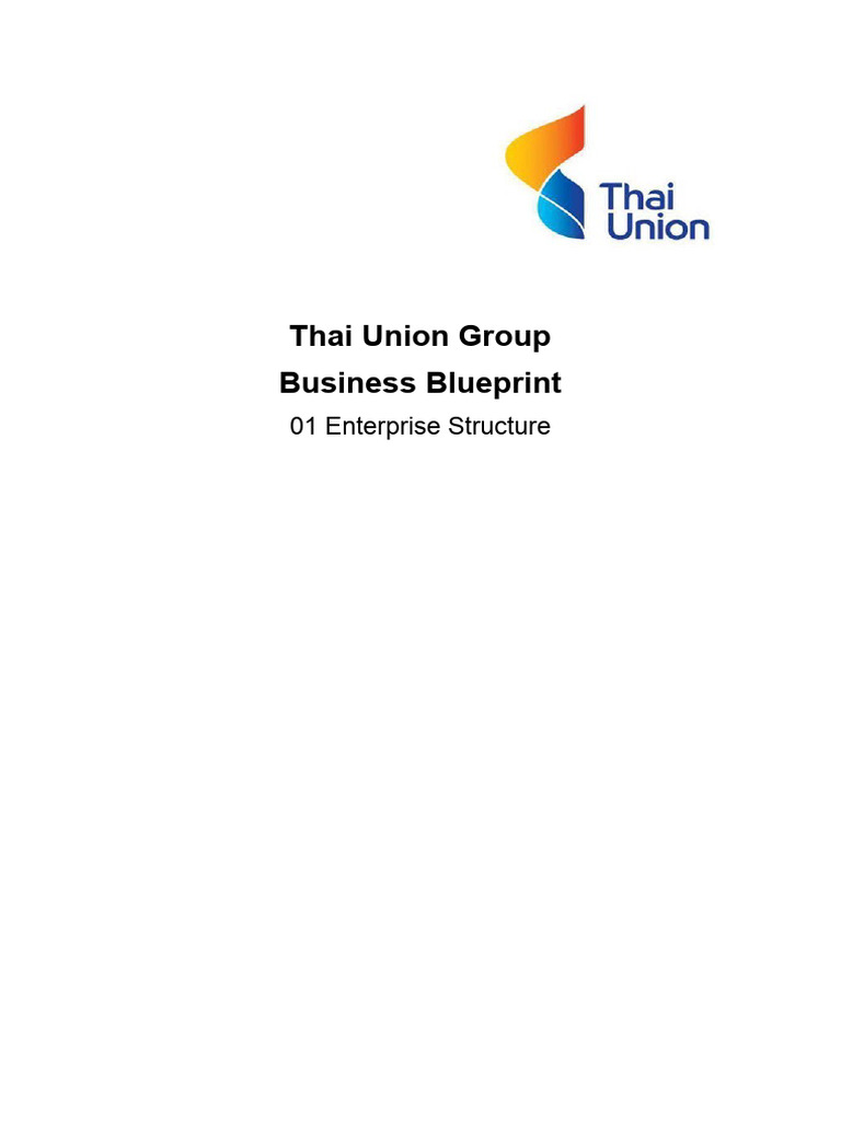 TU_GT_BP 01 Enterprise Structure V2.0 | PDF | Warehouse | Business