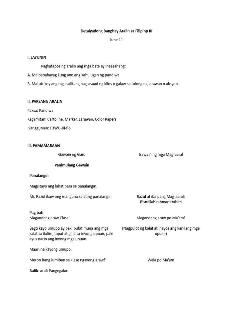 Filipino 3 | PDF