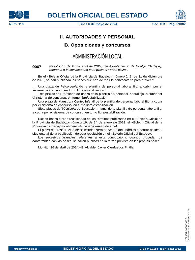 BOE ESTABILIZACIÓN II | PDF