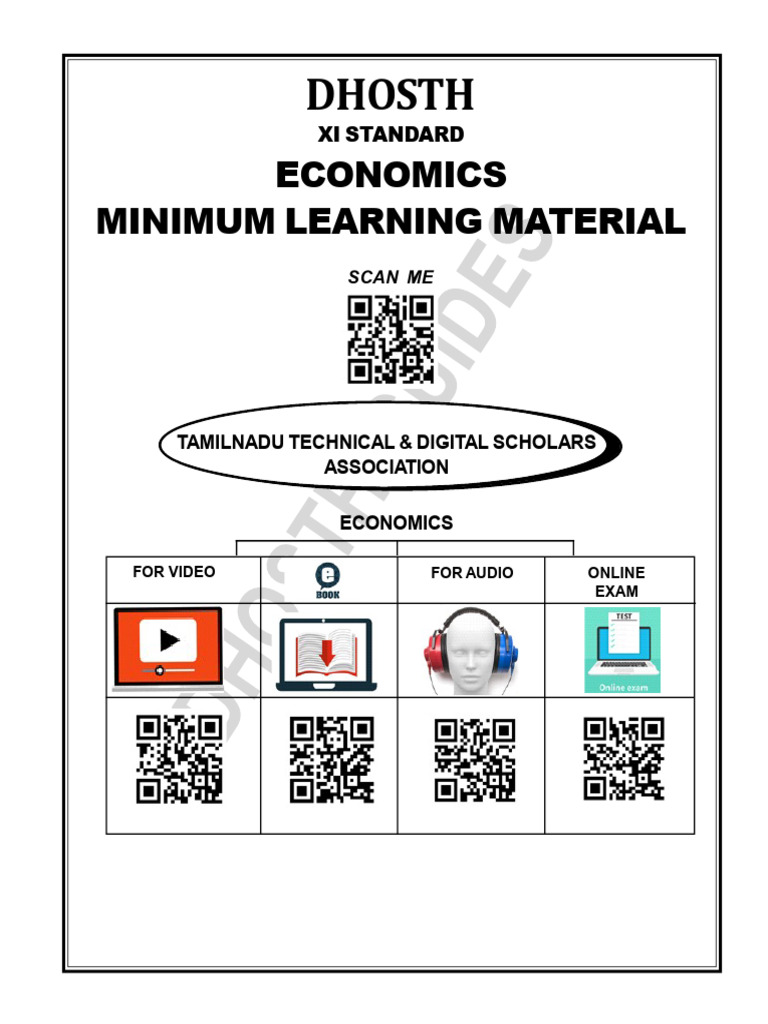 11th Standard Economics Digest PDF | PDF | Economics | Perfect Competition