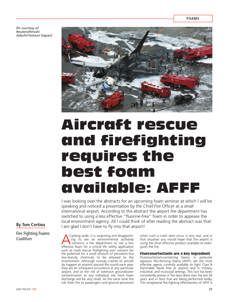 Firefighting Foam: AFFF vs. Alternatives | PDF