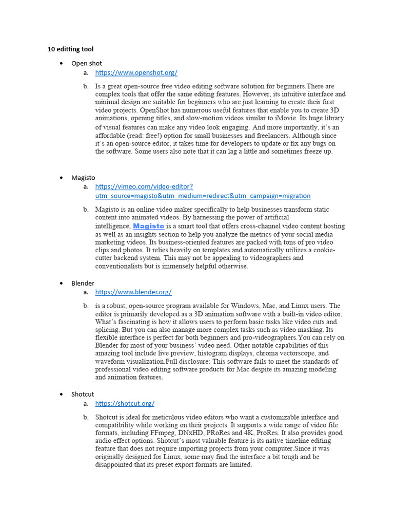 10 editting tool english | PDF | Computing | Digital Technology