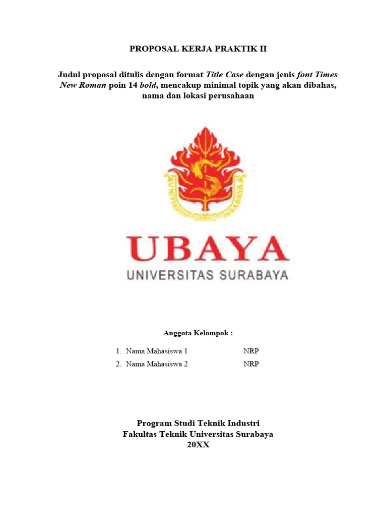 KP 02 Template Proposal KP2 Form Kontrak | PDF