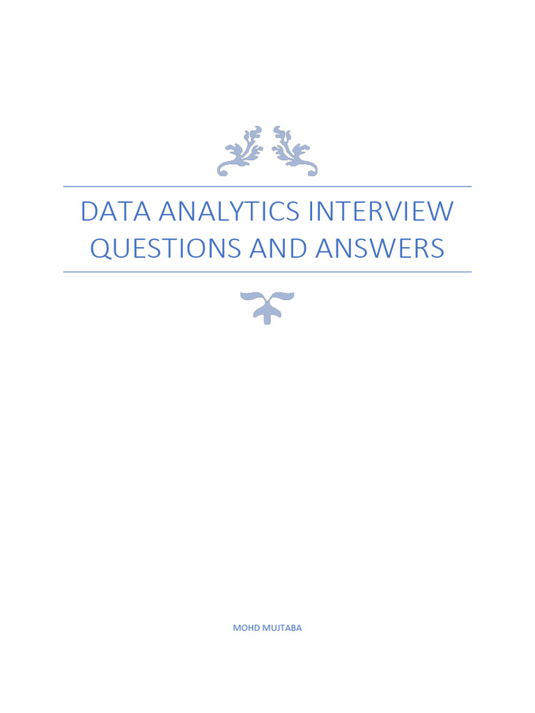 Data Analyst Interview Prep | PDF | Databases | Relational Database