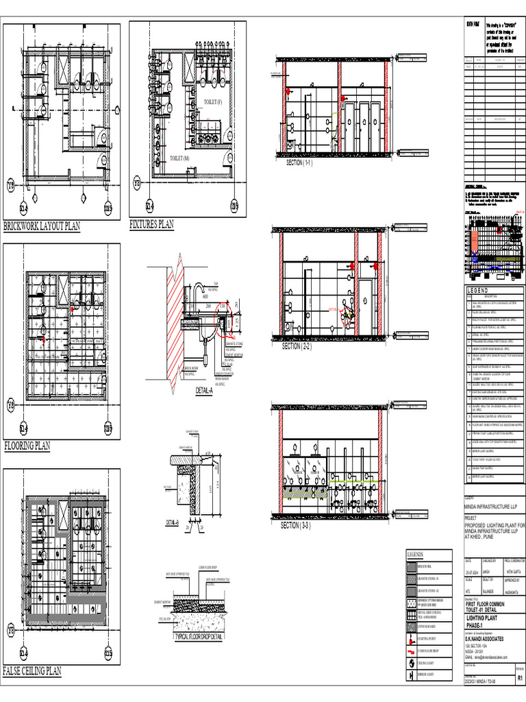 Toilet Details - 1ST Floor - Common Toilet - 01 | PDF