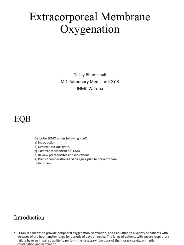 ECMO Guidelines | PDF | Medicine | Diseases And Disorders