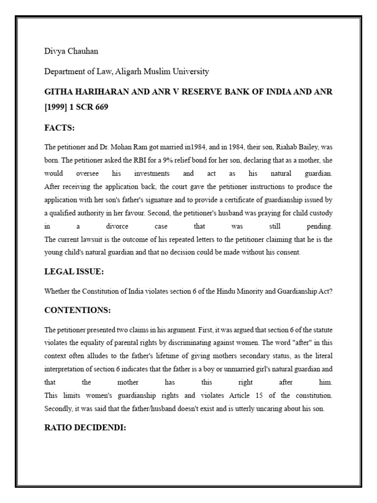 Final Work Submission | PDF | Bail | Public Law