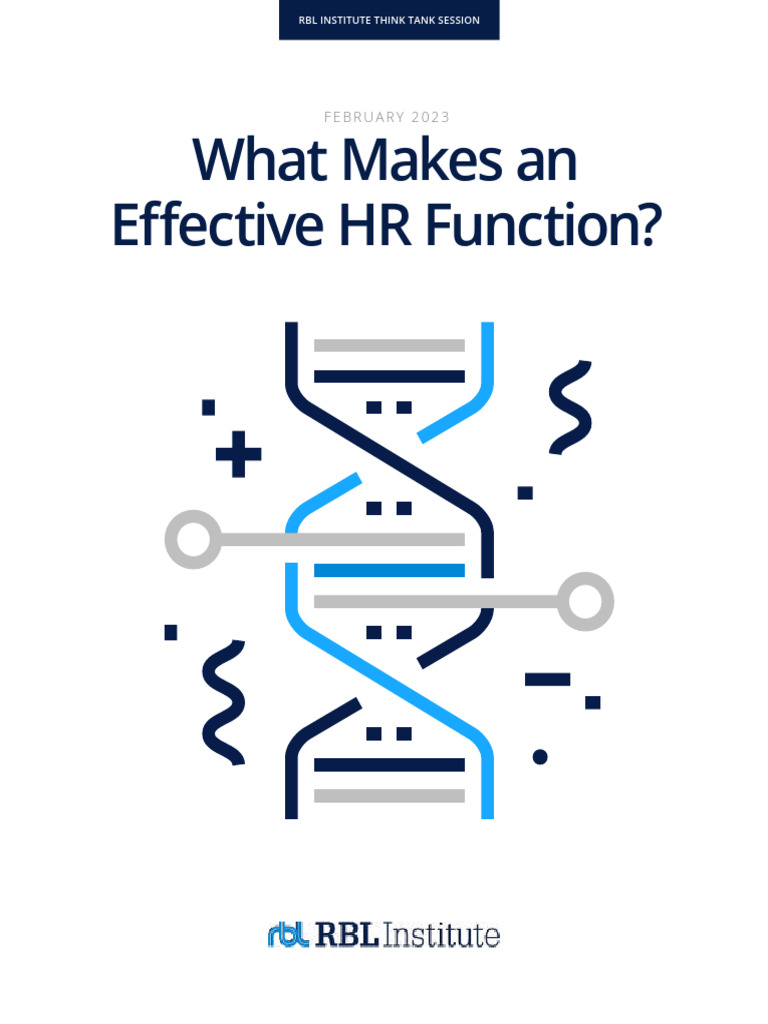 HR Effectiveness Playbook | PDF | Analytics | Strategic Management