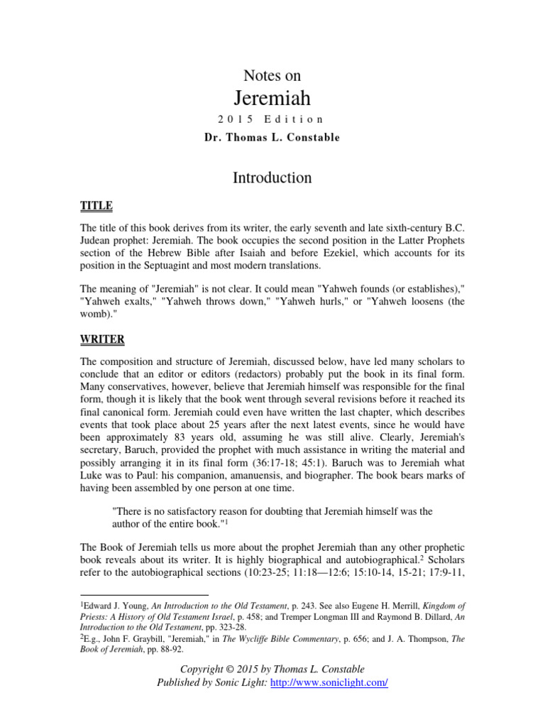 240137《Expository Notes on the Whole Bible - Jeremiah》 (Thomas ...
