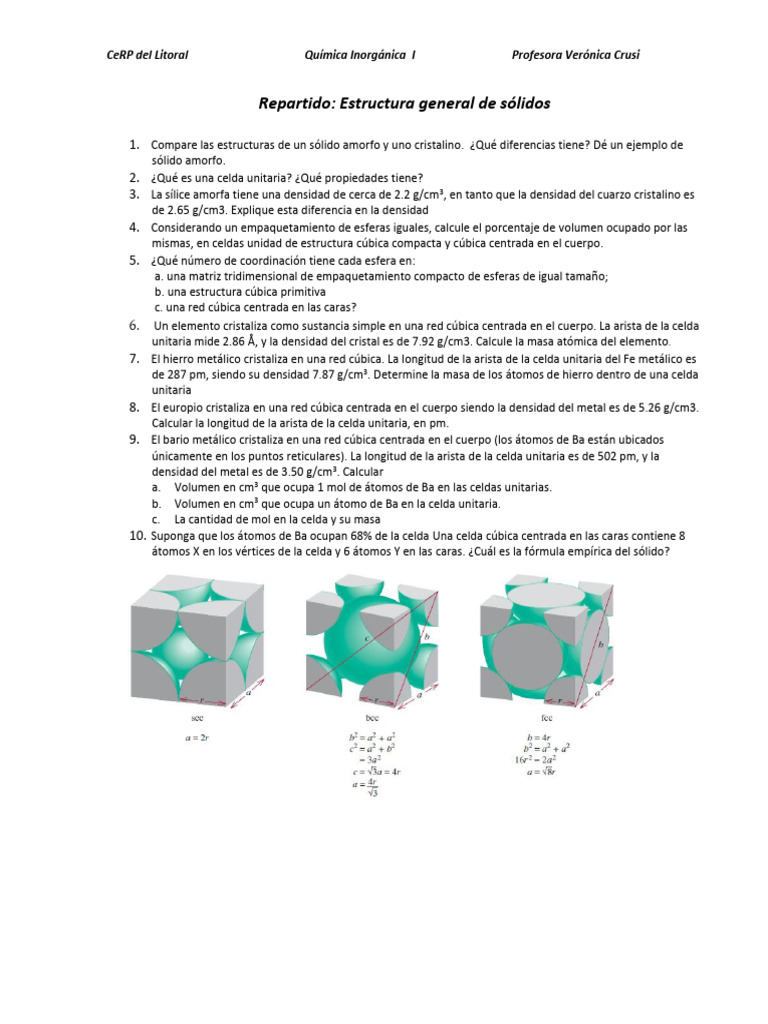 Ejercicios de Solidos | PDF