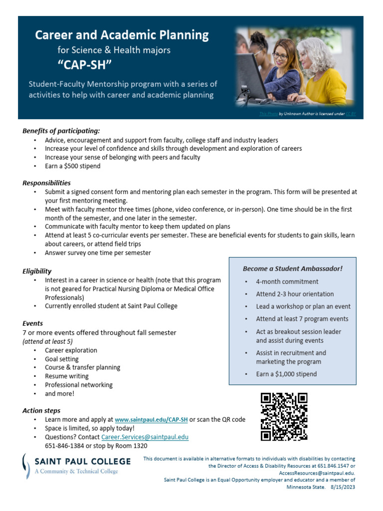 CAP Handout | PDF | Mentorship