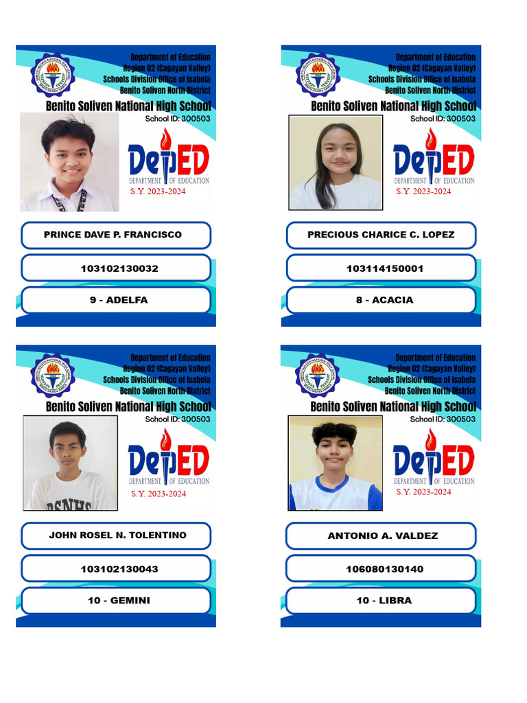 Student-Id - 23-24 For Print | PDF | Art