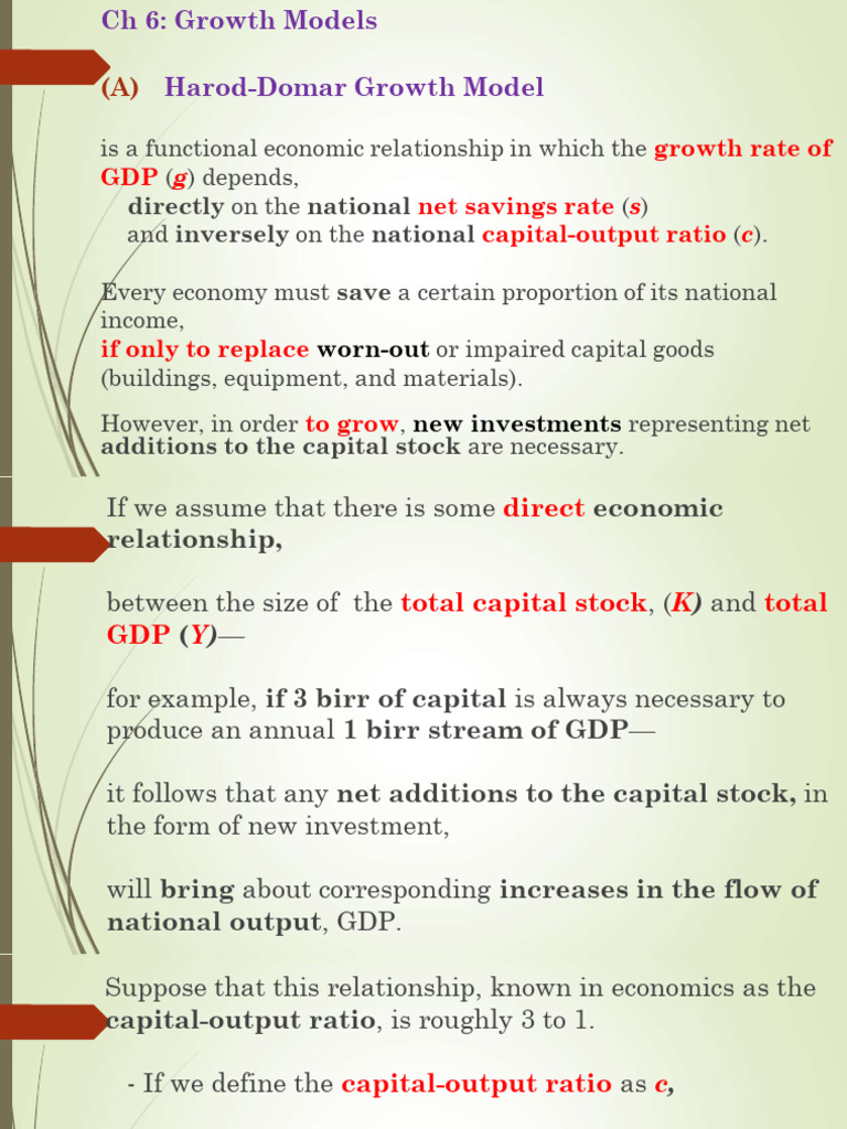 Growth models macroeconomics | PDF | Economic Growth | Production Function