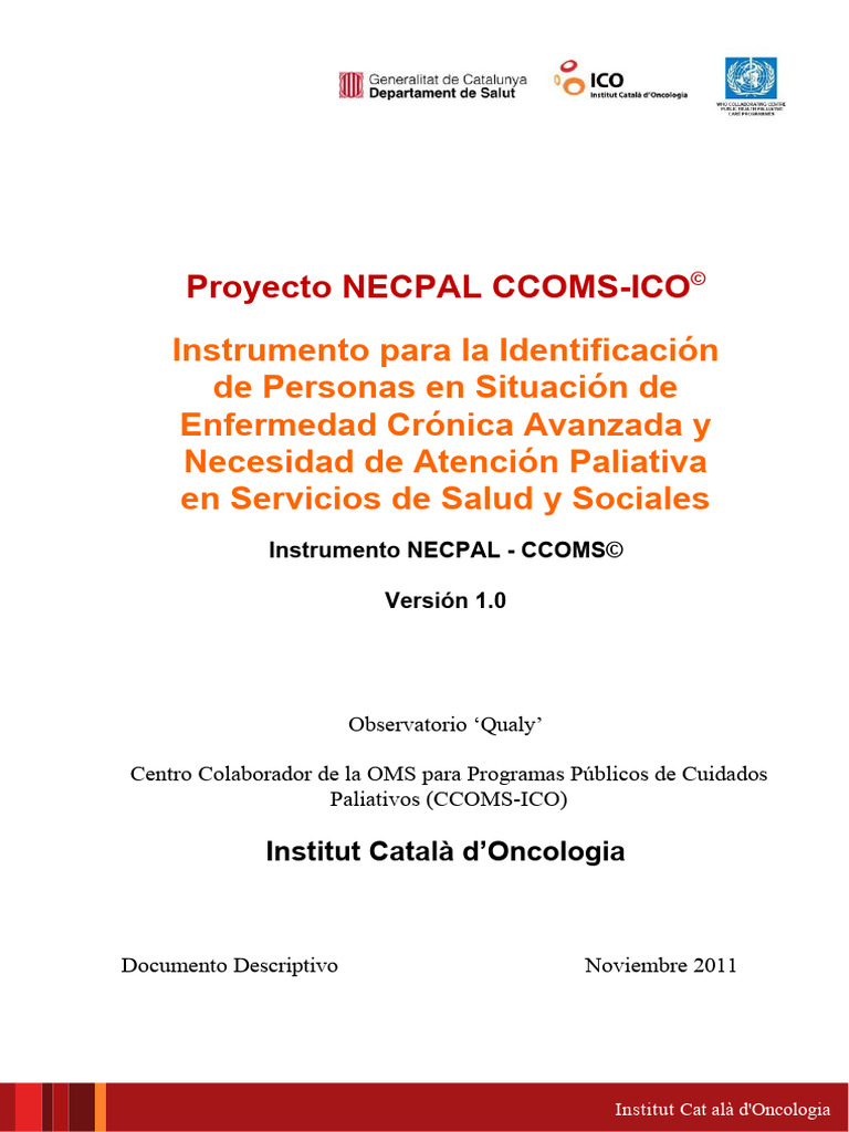 NECPAL | PDF | Insuficiencia cardíaca | Condicion cronica