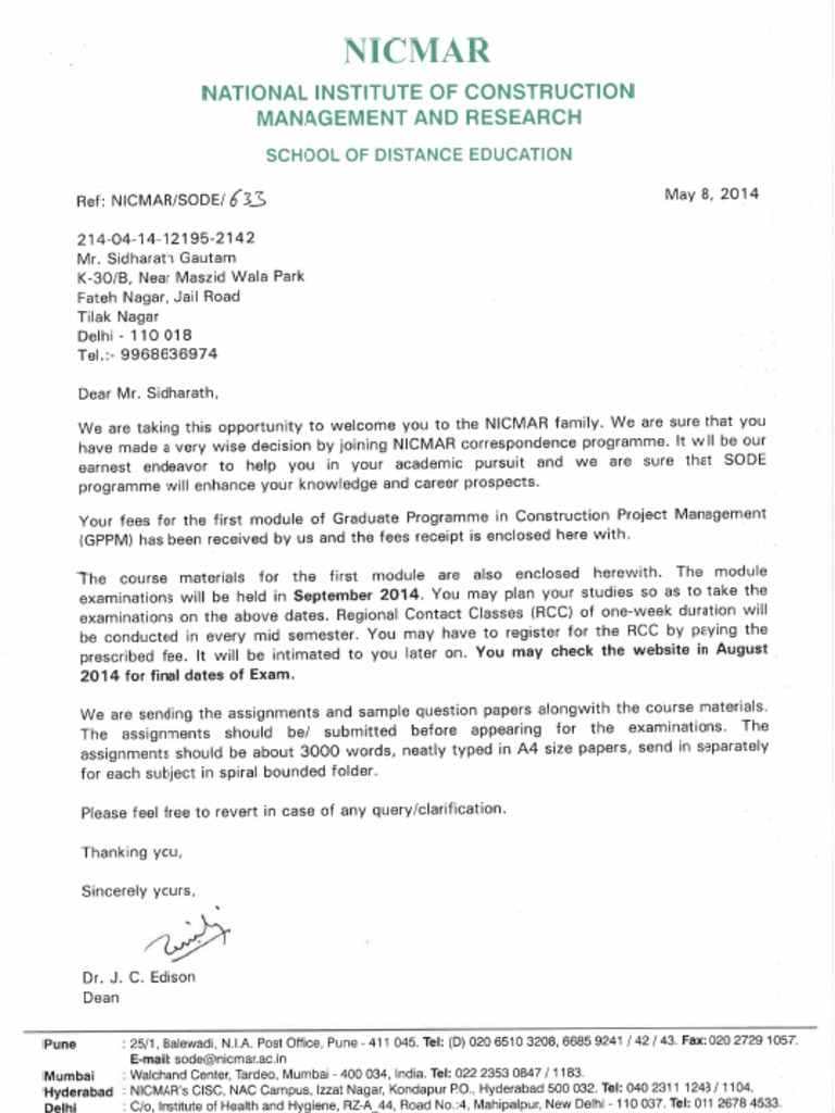 Letter Course Material - 1 | PDF