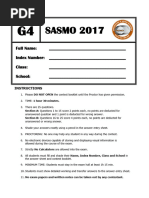 SASMO Sample Paper and Syllabus 1 | PDF | Mathematics | Statistics