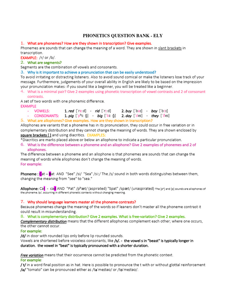 PHONETICS Basic Information | PDF | Syllable | Stress (Linguistics)