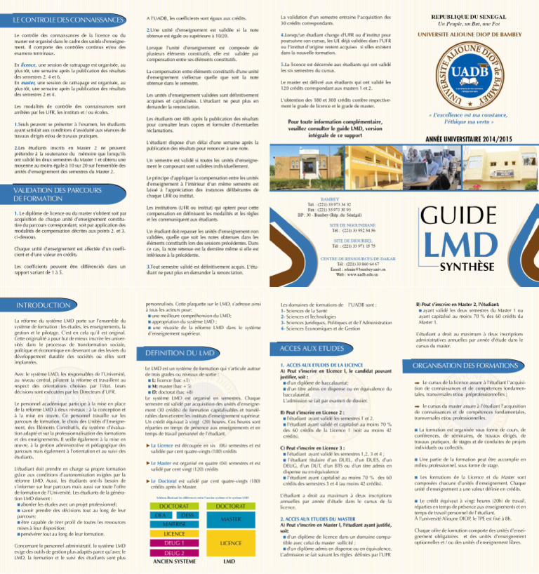 Depliant Guide LMD | PDF