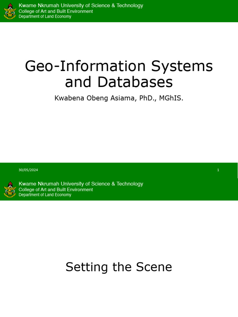 Lecture 1 Gis And Databases Pdf Databases Arc Gis