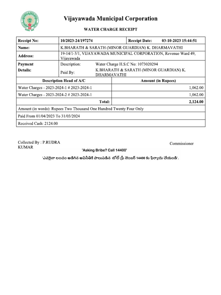 Nizam Water Tax | PDF